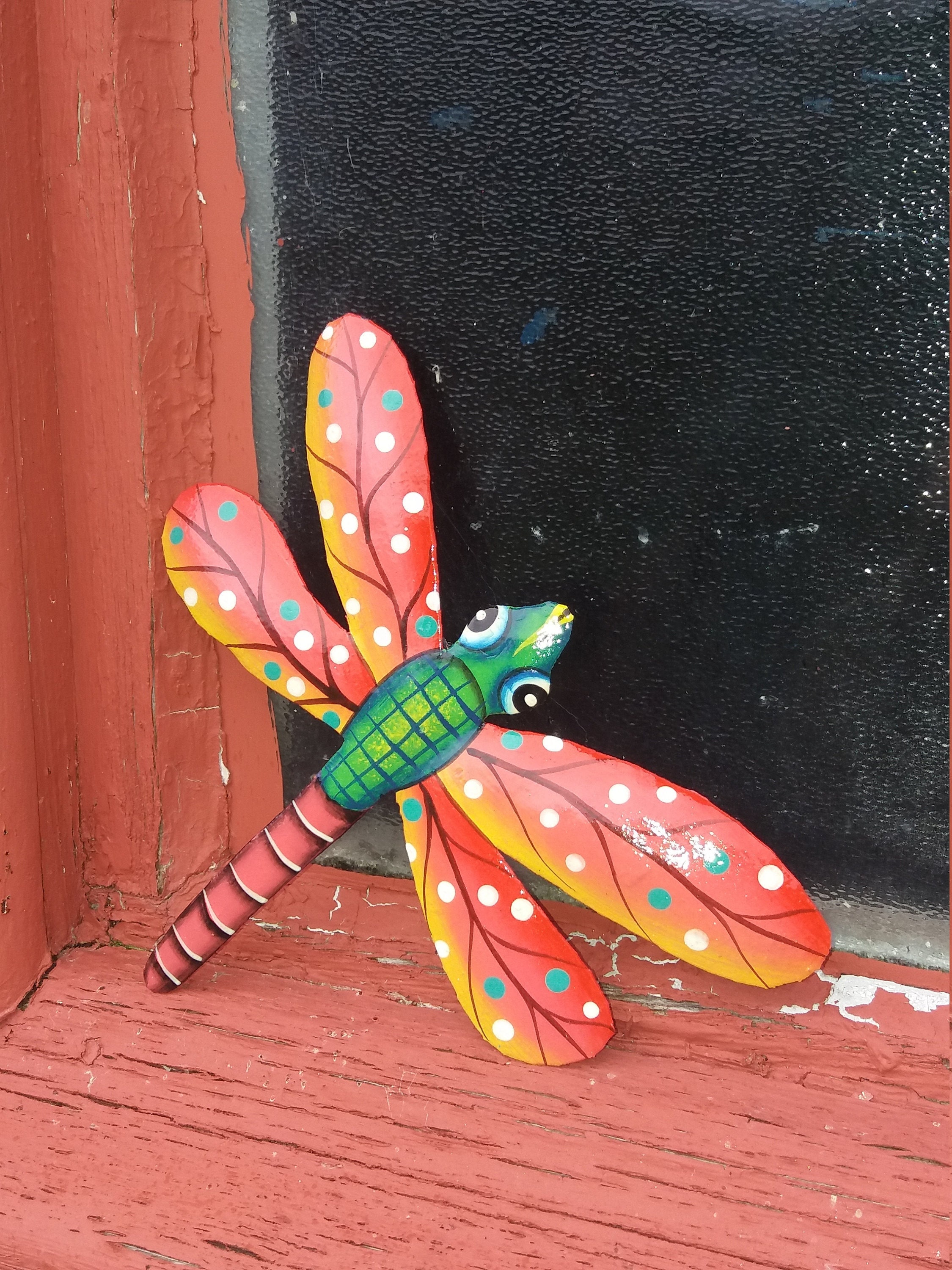 Handmade Metal Dragonfly Wall Art, Upcycled Oil Drum Decor, Haitian Art ...