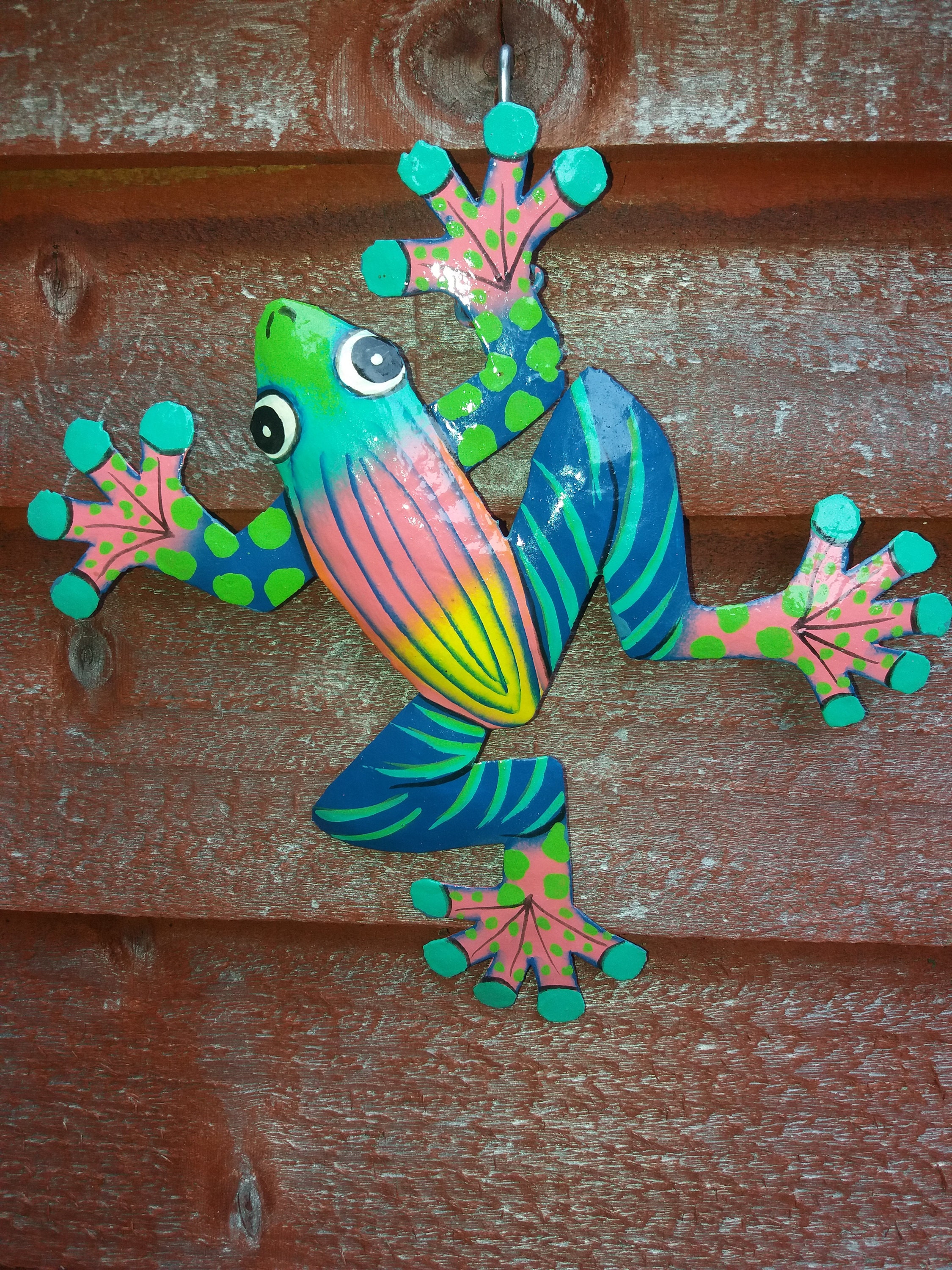 Hanging Frog Metal Wall Decor Handmade in Haiti by Street Artists From ...
