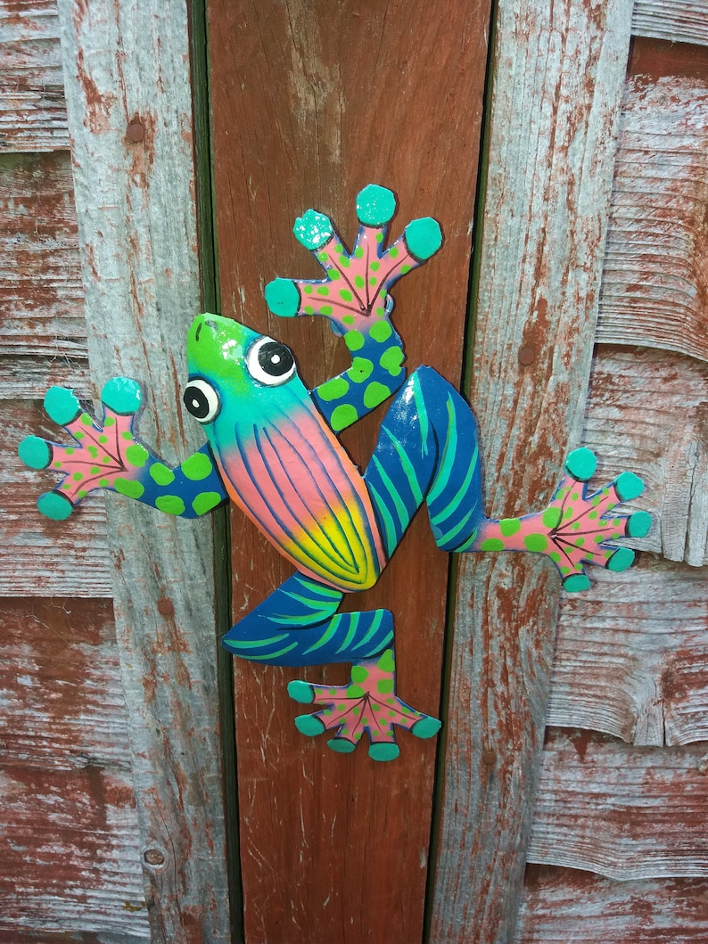 Hanging Frog Metal Wall Decor Handmade in Haiti by Street Artists From ...