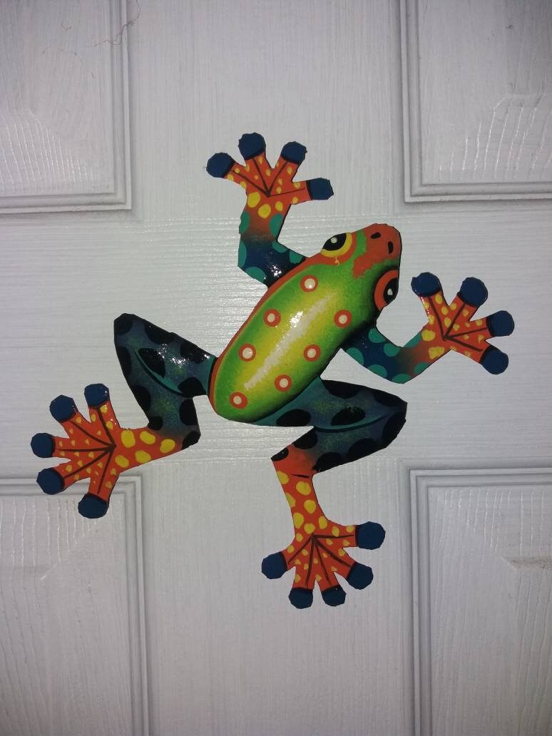 Metal Frog Wall Hanger Made From Oil Drums Hand Made Oil Drum - Etsy
