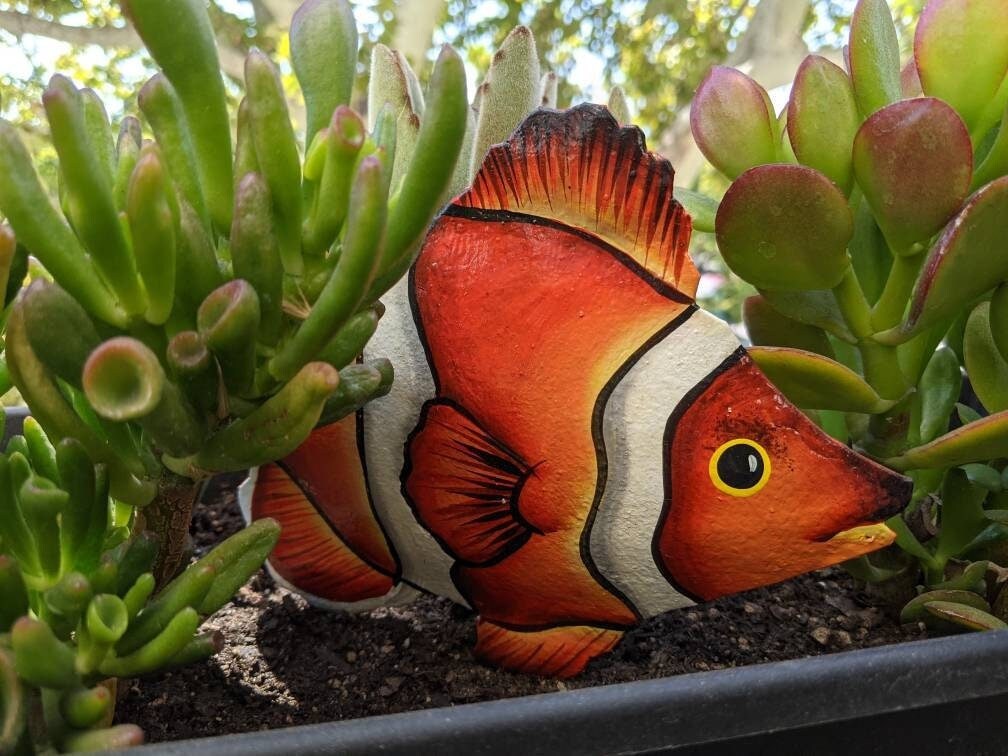 Metal Clown Fish Caribbean Wall Hanger Art Made From Recycled Steel ...