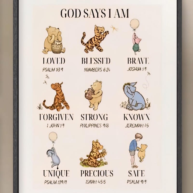 Pooh Print Bible - Etsy