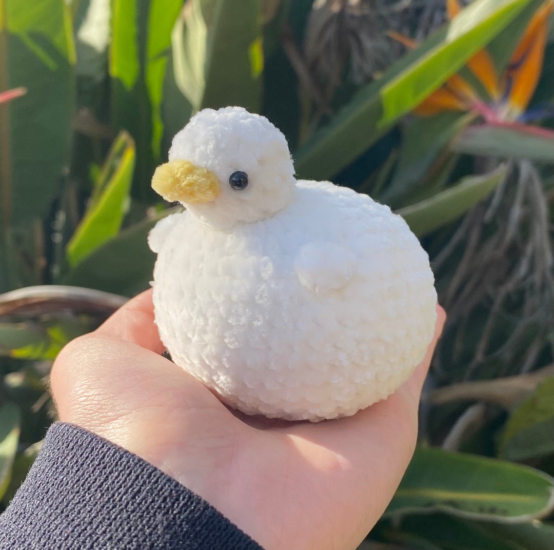 Small Crochet Round Duck- Size in Description- Handmade Plushie ...