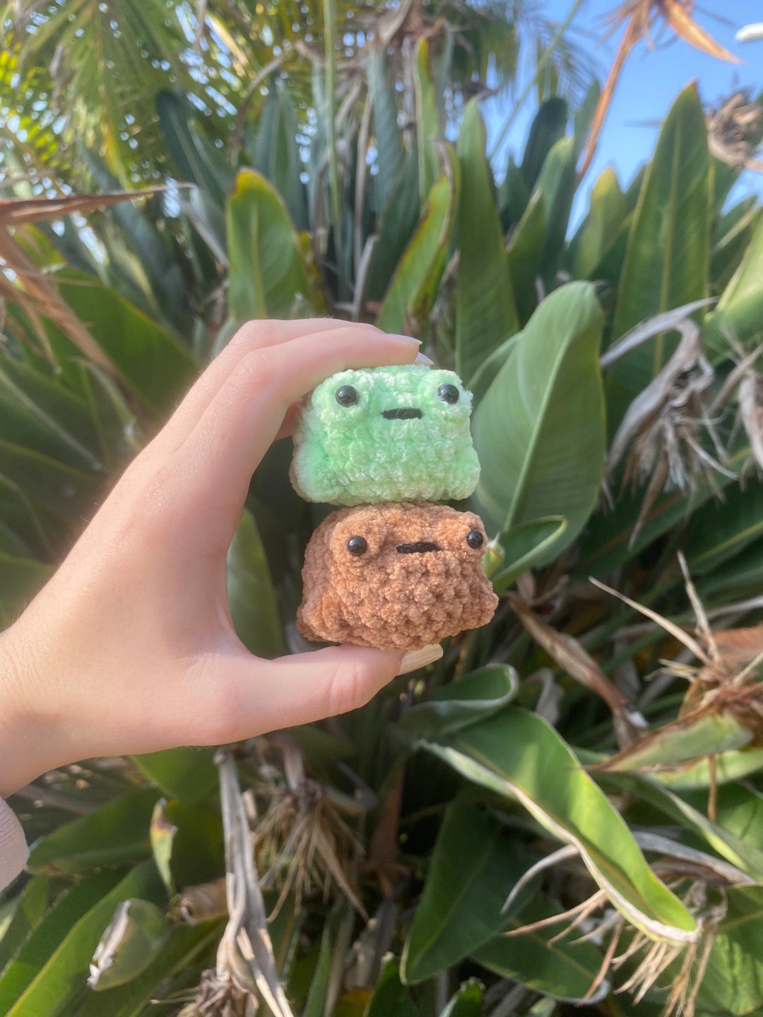 Crochet Mini Pocket Frogs and Toads- Size in Description- 1 of Choice ...