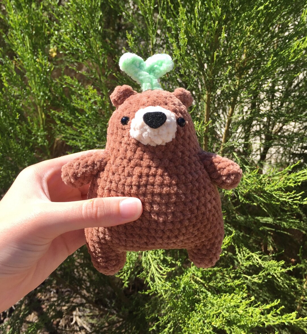 Crochet Sprout Bear Size in Description - Etsy