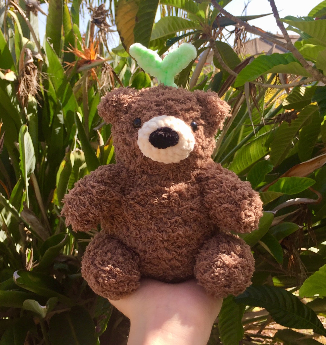 Crochet Sprout Teddy Bear- Size in Description - Etsy