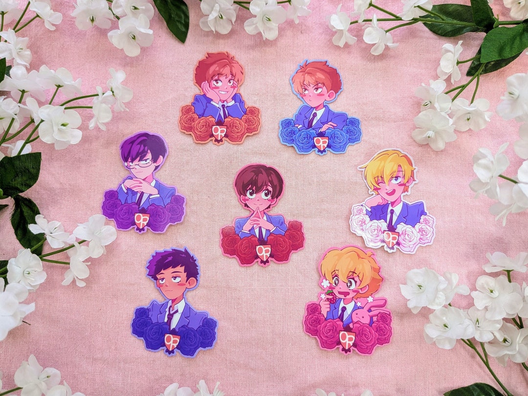 OHSHC Vinyl Stickers Ouran High School Host Club Anime Character ...