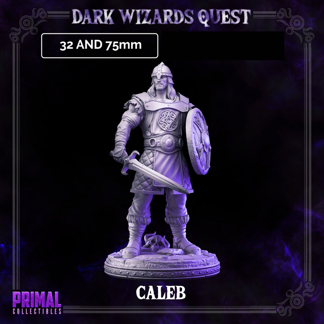 Caleb Mercenary Scout Dark Wizard Quest October Bundle Primal Collectibles - Etsy