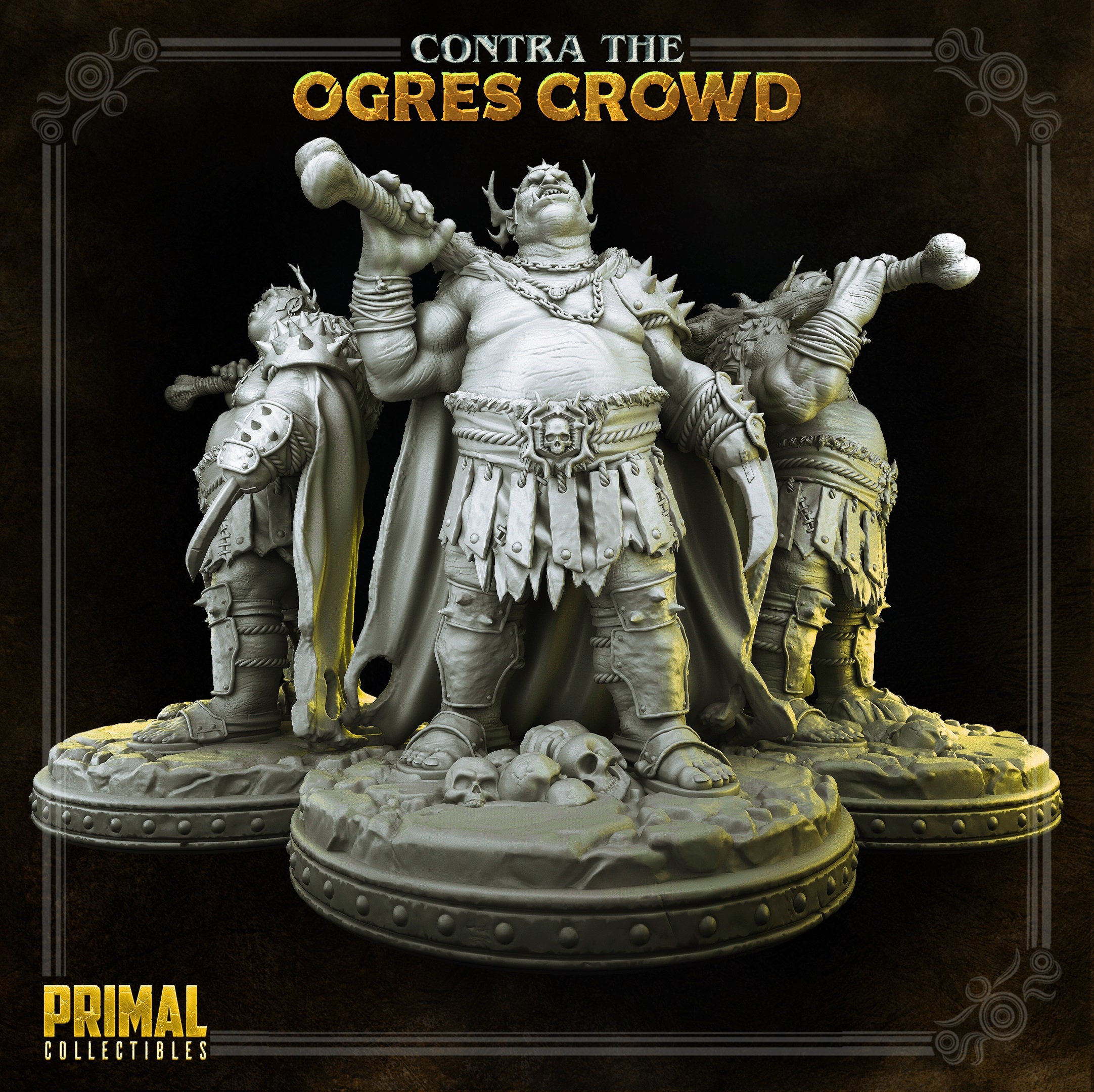 Ogre Lord Gundahar, Contra the Ogres Crowd, February 2023 Bundle Primal ...
