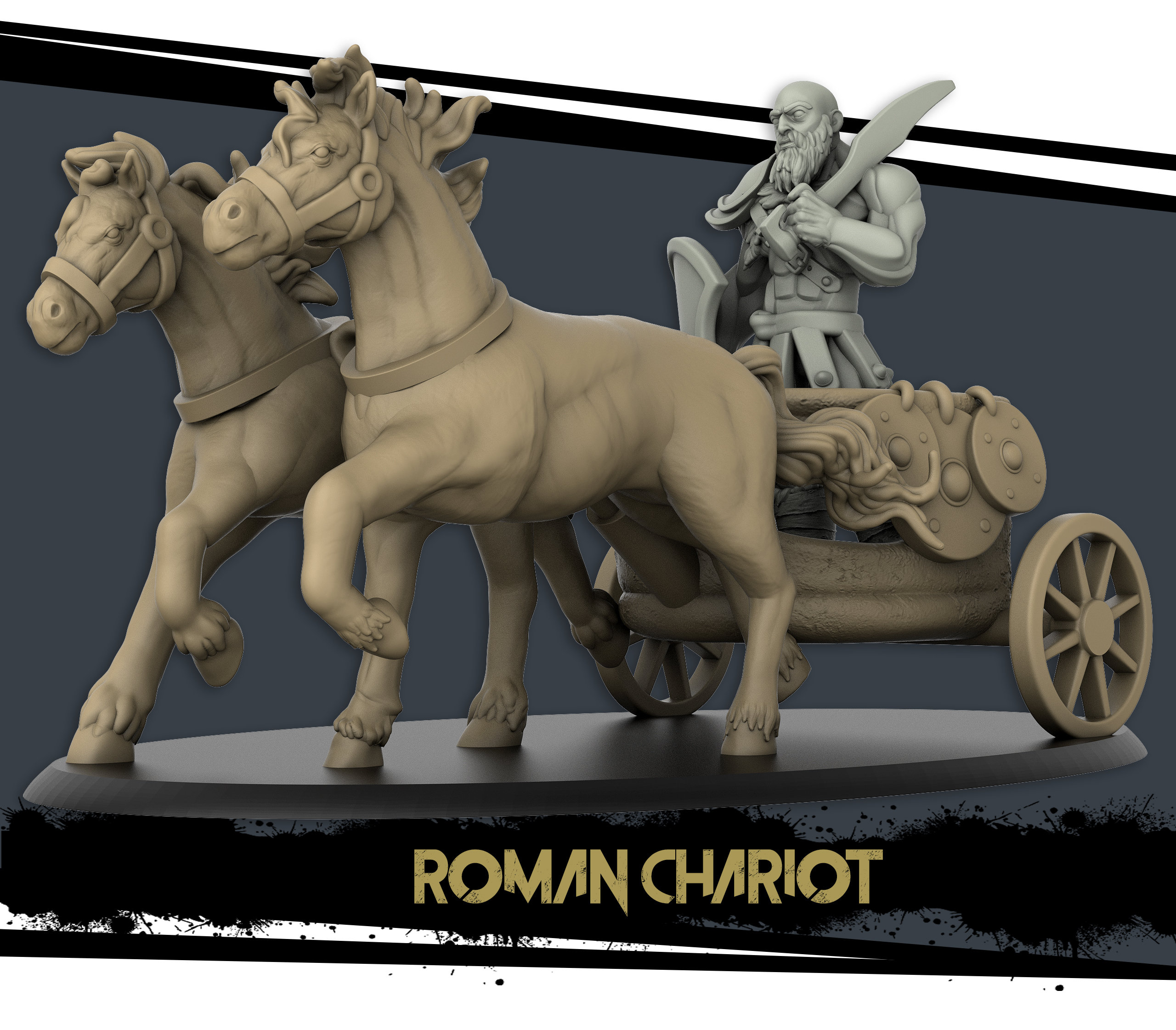 Gladiators, 32mm Scale 3D Printed Miniatures, Kickstarter Campaign by ...