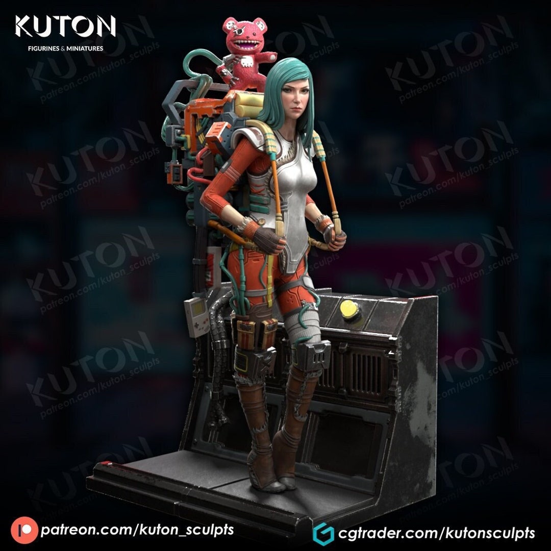 Lu and Vega, Sci-fi Resin 3D Printed Model, Fan Art Sculpt, Figure Kit ...