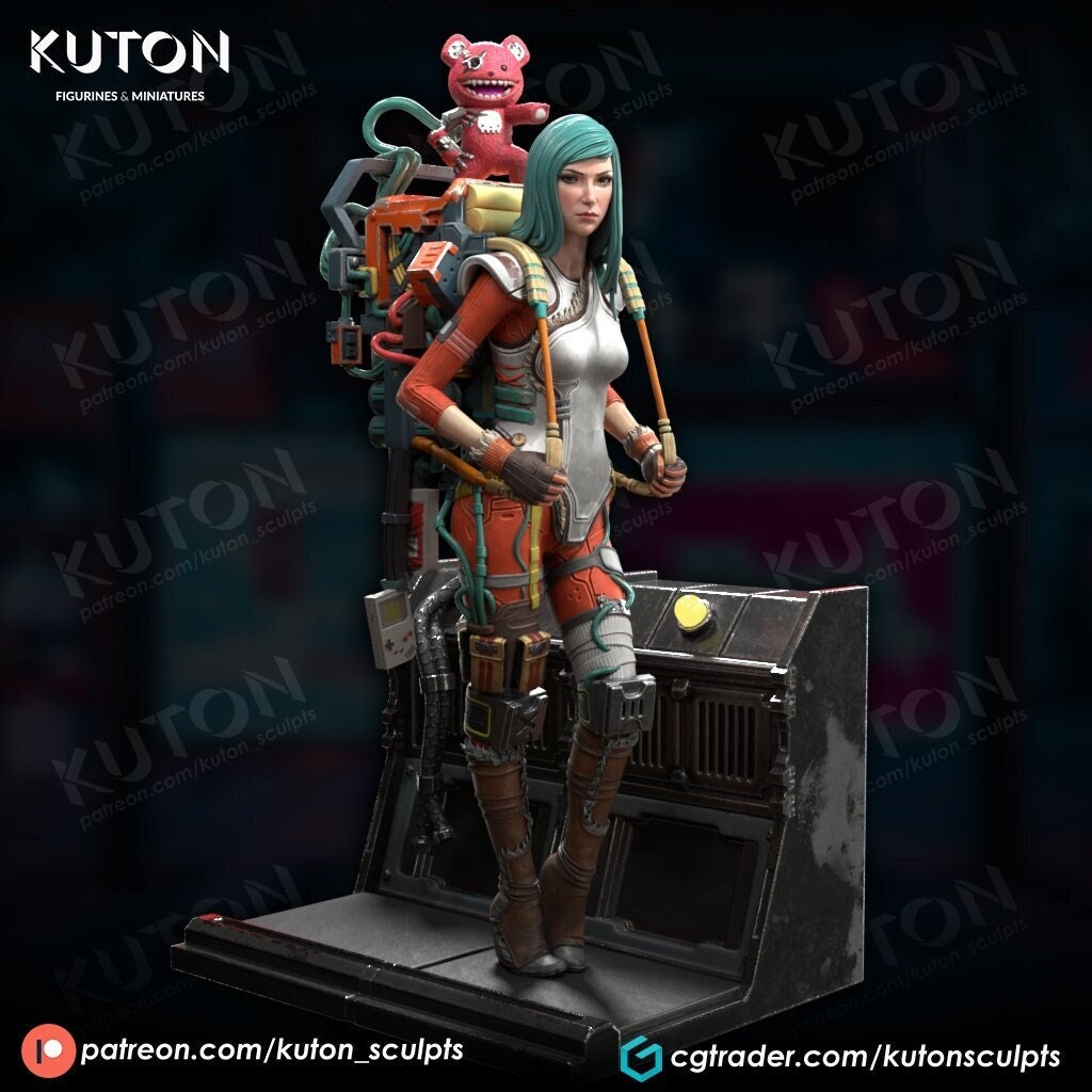 Lu and Vega, Sci-fi Resin 3D Printed Model, Fan Art Sculpt, Figure Kit by Kuton Figurines - Etsy