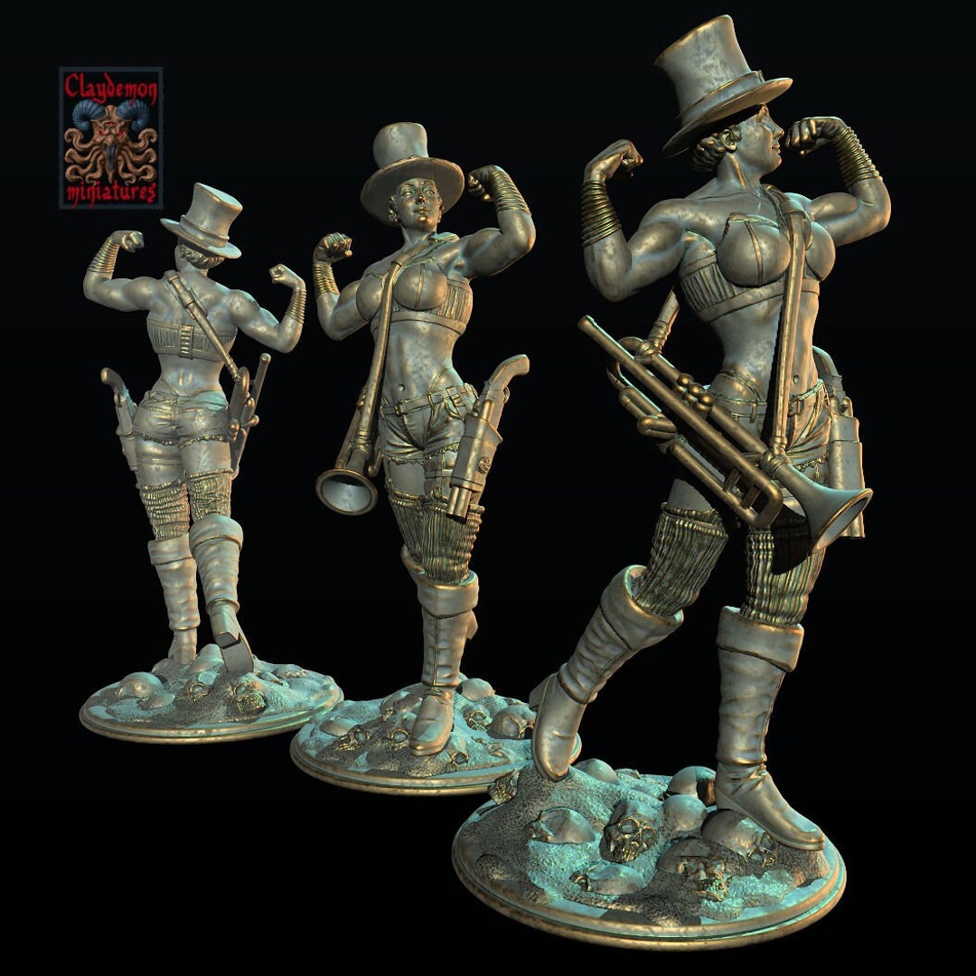 Niobe the Trumpeter, 75mm Figurine, 3d Printed Miniature From Claydemon ...