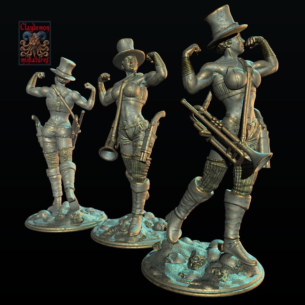 Niobe the Trumpeter, 75mm Figurine, 3d Printed Miniature From Claydemon ...