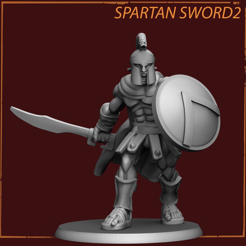Spartans 32mm Scale 3D Printed Miniatures Battle of - Etsy
