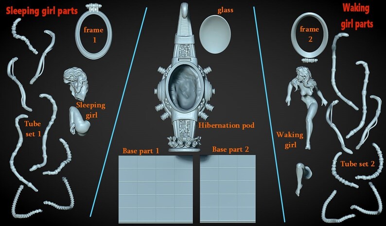 Hibernation Pod Infected Pod Alien 75mm 3d Printed | Etsy