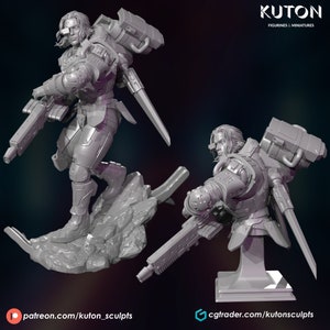 Captain Aris, Sci-fi Resin 3D Printed Model, Fan Art Sculpt, Figure Kit ...
