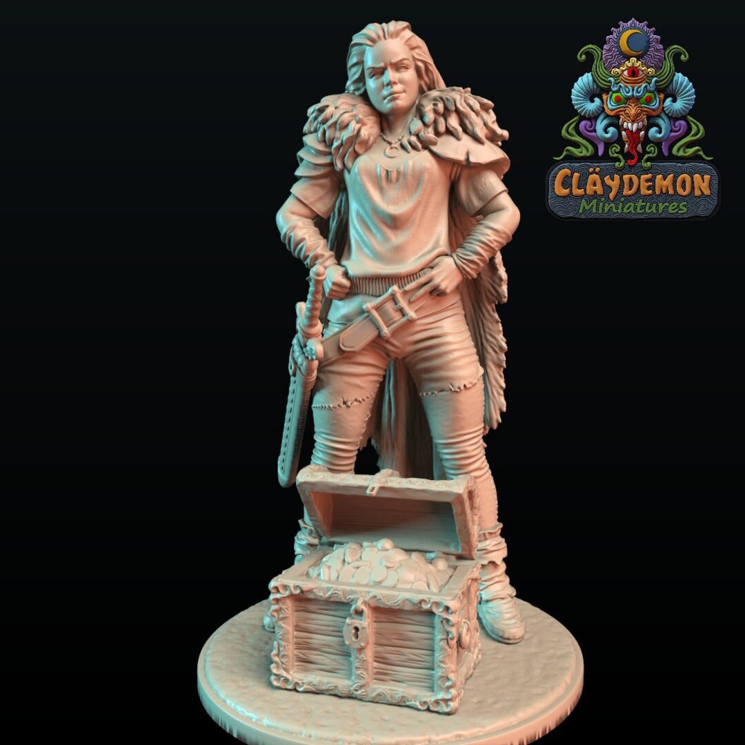 Little Wolf the Bandit Leader, 75mm Scale Figure, 3d Printed Miniature ...