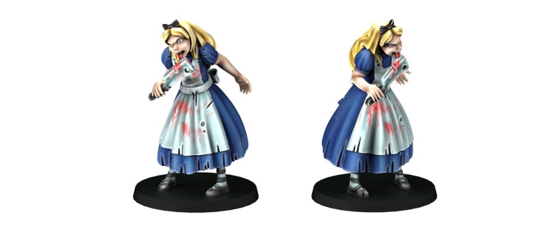 Alice in Wonderland Princesses Got Angry 38mm Miniatures - Etsy