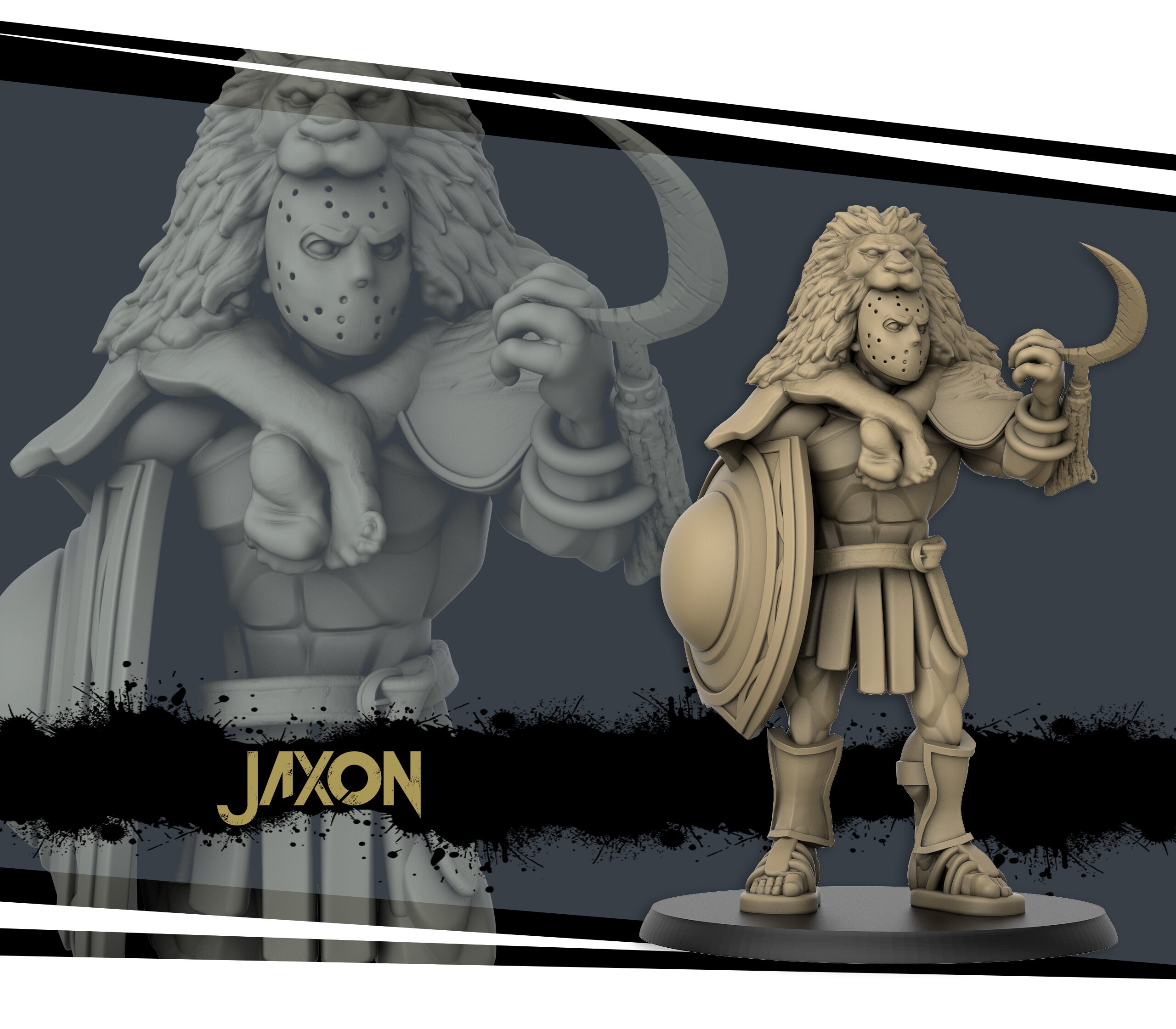 Gladiators, 32mm Scale 3D Printed Miniatures, Kickstarter Campaign by ...