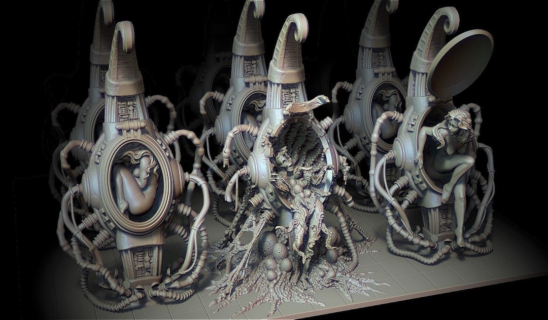 Hibernation Pod - Infected Pod | Alien | 75mm | 3d Printed Miniature - Etsy