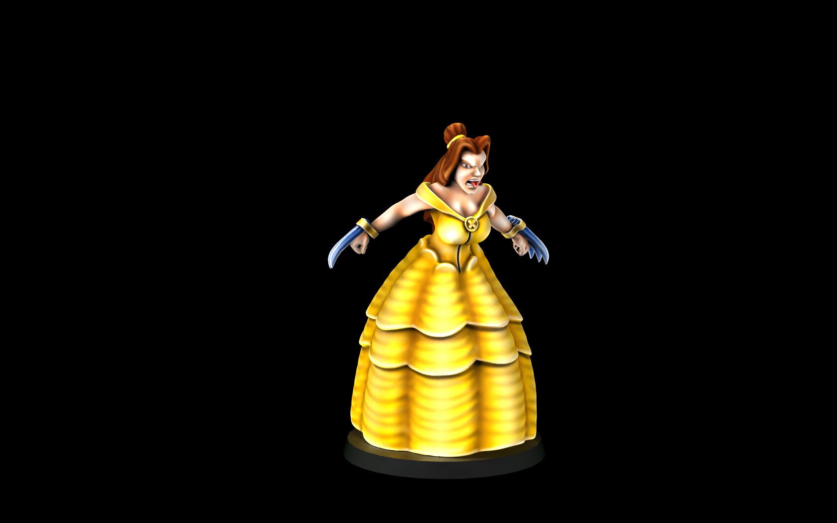 Beauty and the Beast Belle Princesses Got Angry 38mm - Etsy UK