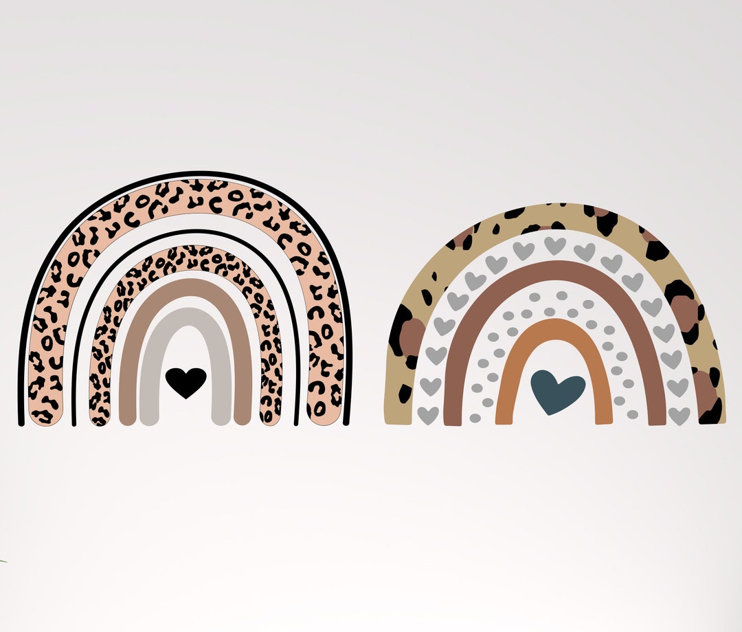 Rainbow Svg Boho Rainbow Svg Leopard Svg Cheetah Svg - Etsy Canada