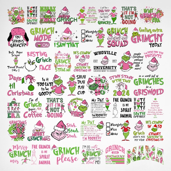 Basic Grinch Transfer - Etsy