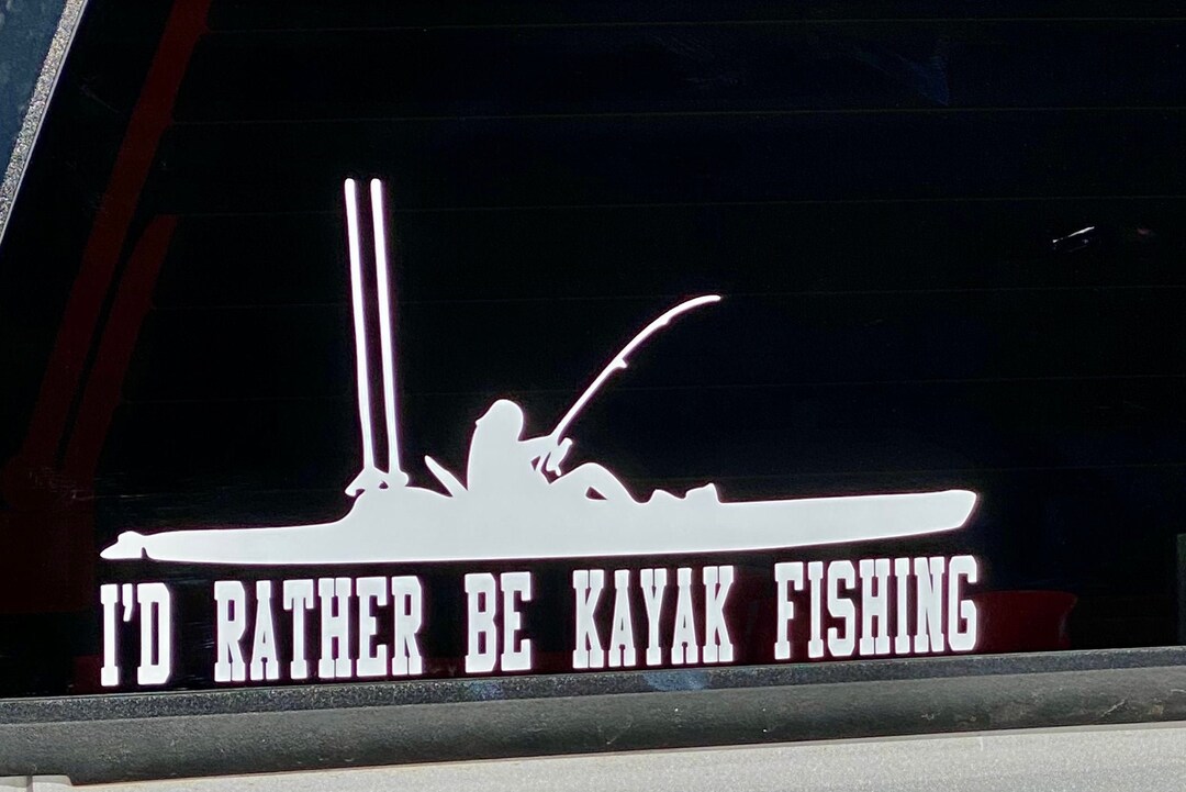 Kayak Fishing Decal - Etsy