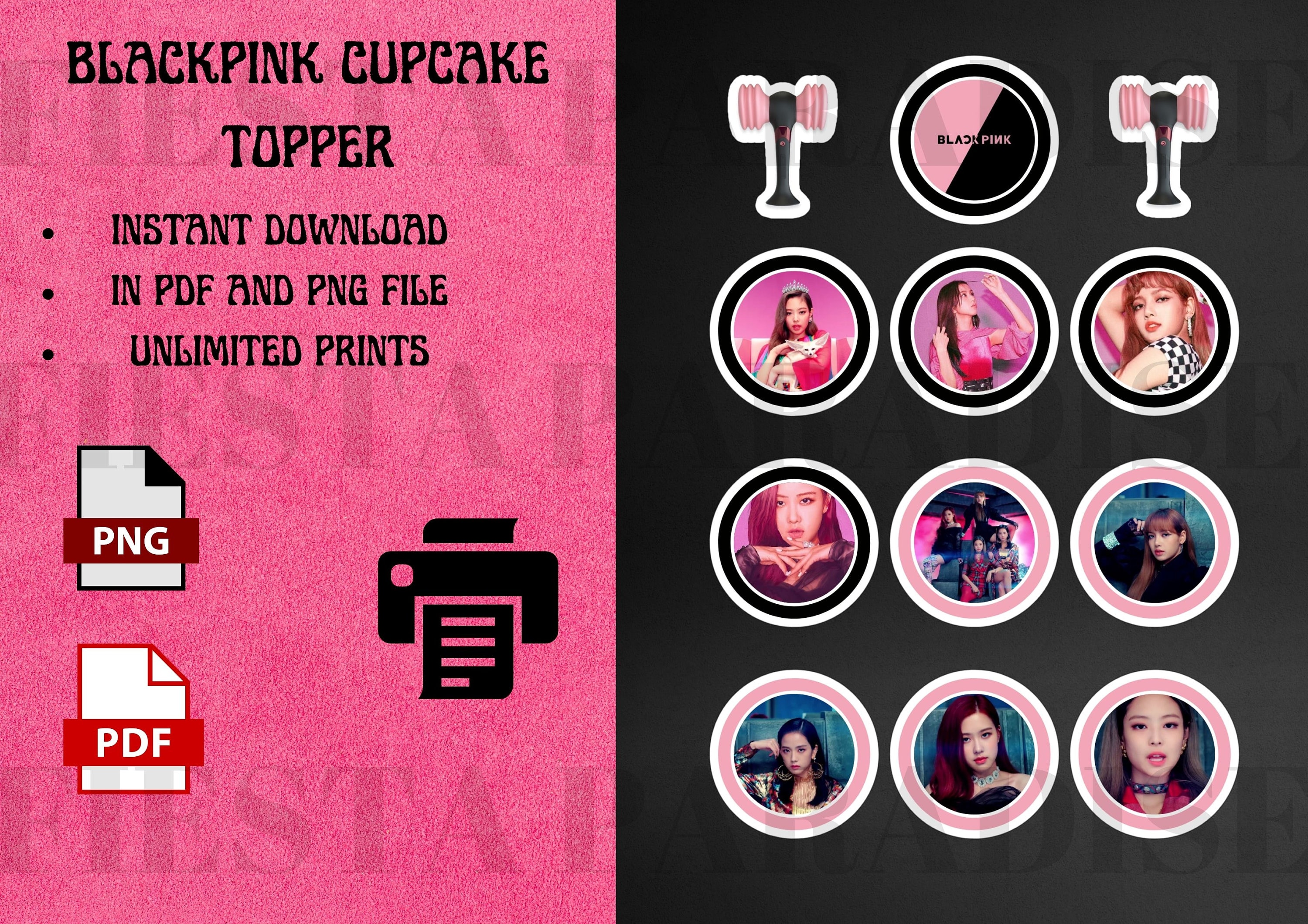 Printable Blackpink Cupcake Topper, Blackpinkcake Topper, Kpop Party ...