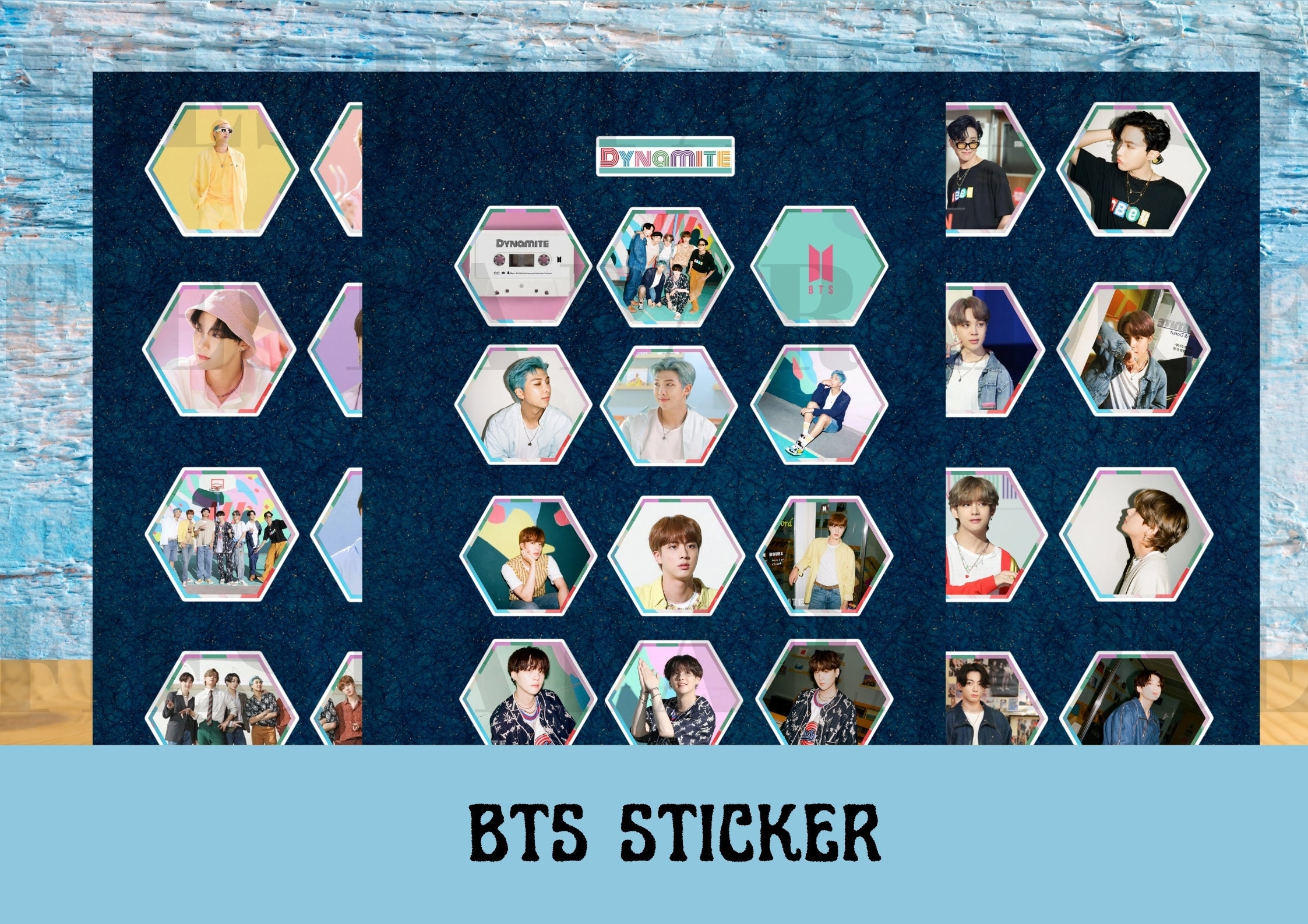 BTS Dynamite Cupcake Topper ,BTS Cake Topper , Printables, Kpop ...
