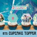 BTS Dynamite Cupcake Topper ,BTS Cake Topper , Printables, Kpop ...