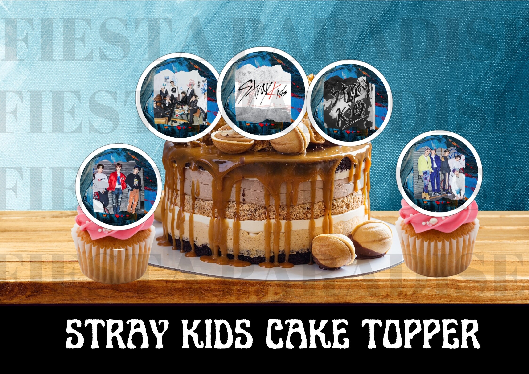 Stray Kids Cupcake Topper ,stray Kids Go Live Cake Topper , Printables ...