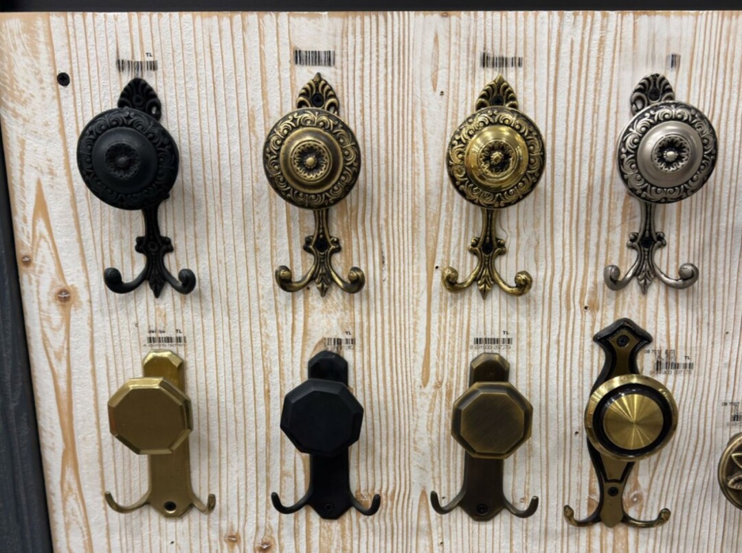 Brass Wall Hooks, Retro Antique Old Style Hangers - Etsy