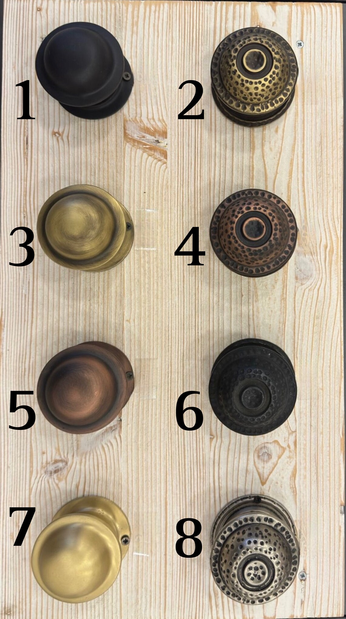 Antique Modern Style Door Knobs Genuine Solid Brass Furniture 32 ...