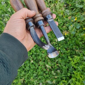 Handmade Wood Carving 5 Pieces Set - Etsy