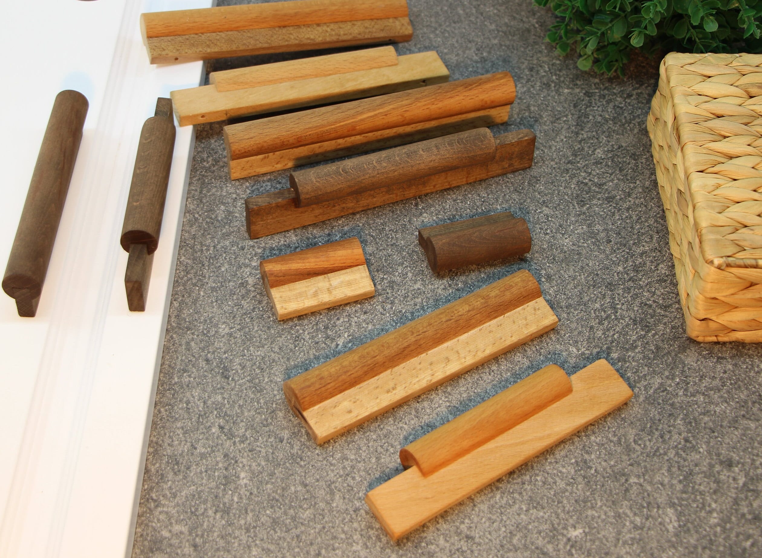 Wood Handle, Drawer Pulls, Cabinet Handles, Natural Wood Grips ...