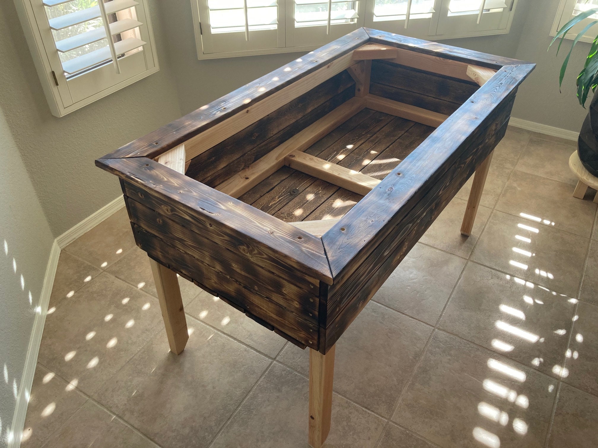 Shou Sugi Ban Planter Box Cedar & Pine | Etsy