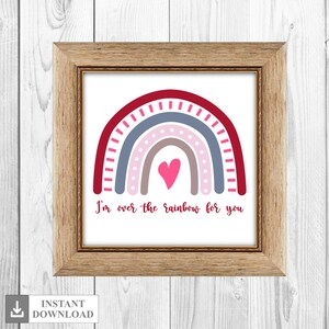 Valentines Boho Rainbows Bundle SVG, Valentines Cut File, Valentines ...