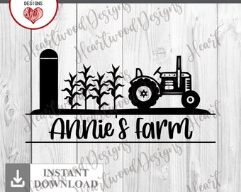 Farm SVG, Farm Split Frame SVG, Farm Monogram Svg, Farm Scene Svg, Farm ...