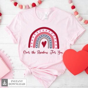 Valentines Boho Rainbows Bundle SVG, Valentines Cut File, Valentines ...