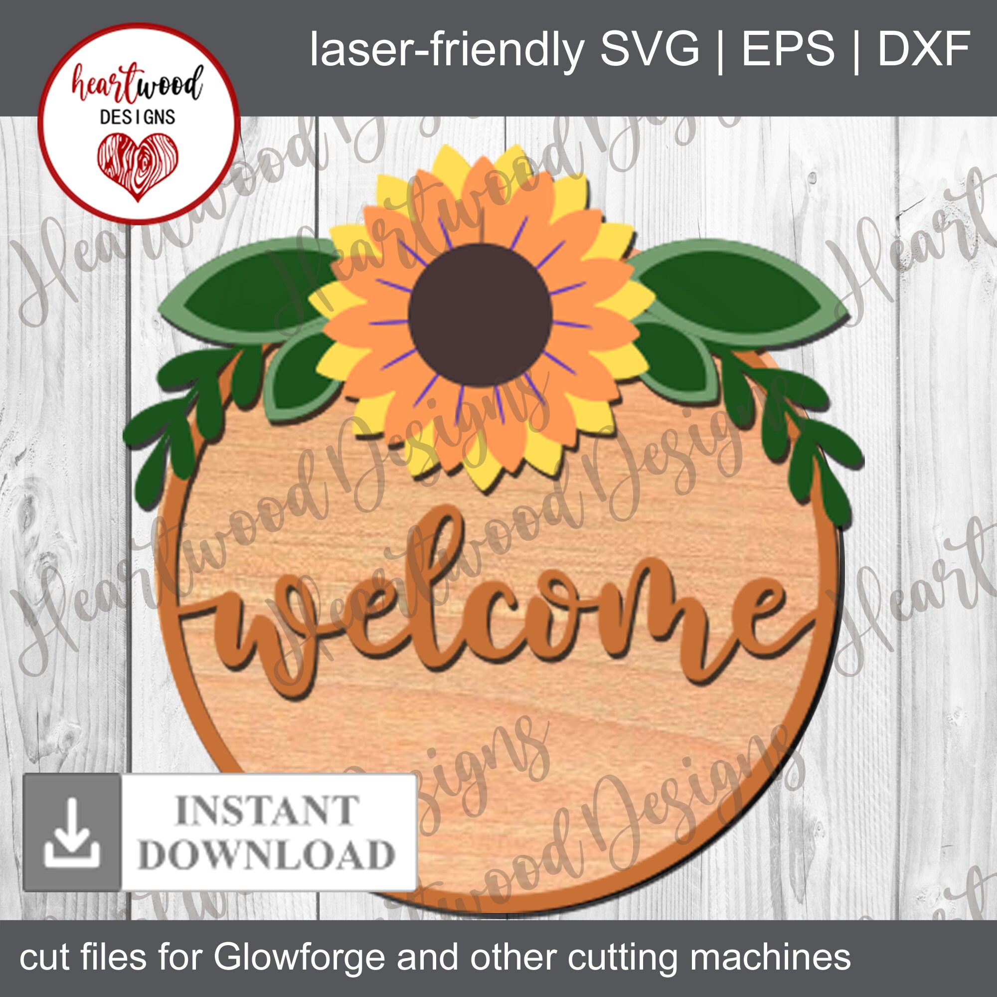 Sunflower Welcome Sign Welcome Sign Summer Decor SVG - Etsy