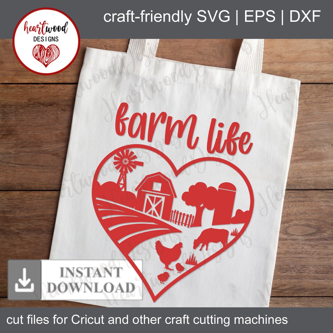 Farm Heart Frame Svg, Farm Frame SVG, Farm Life Svg, Farm Backdrop Svg ...