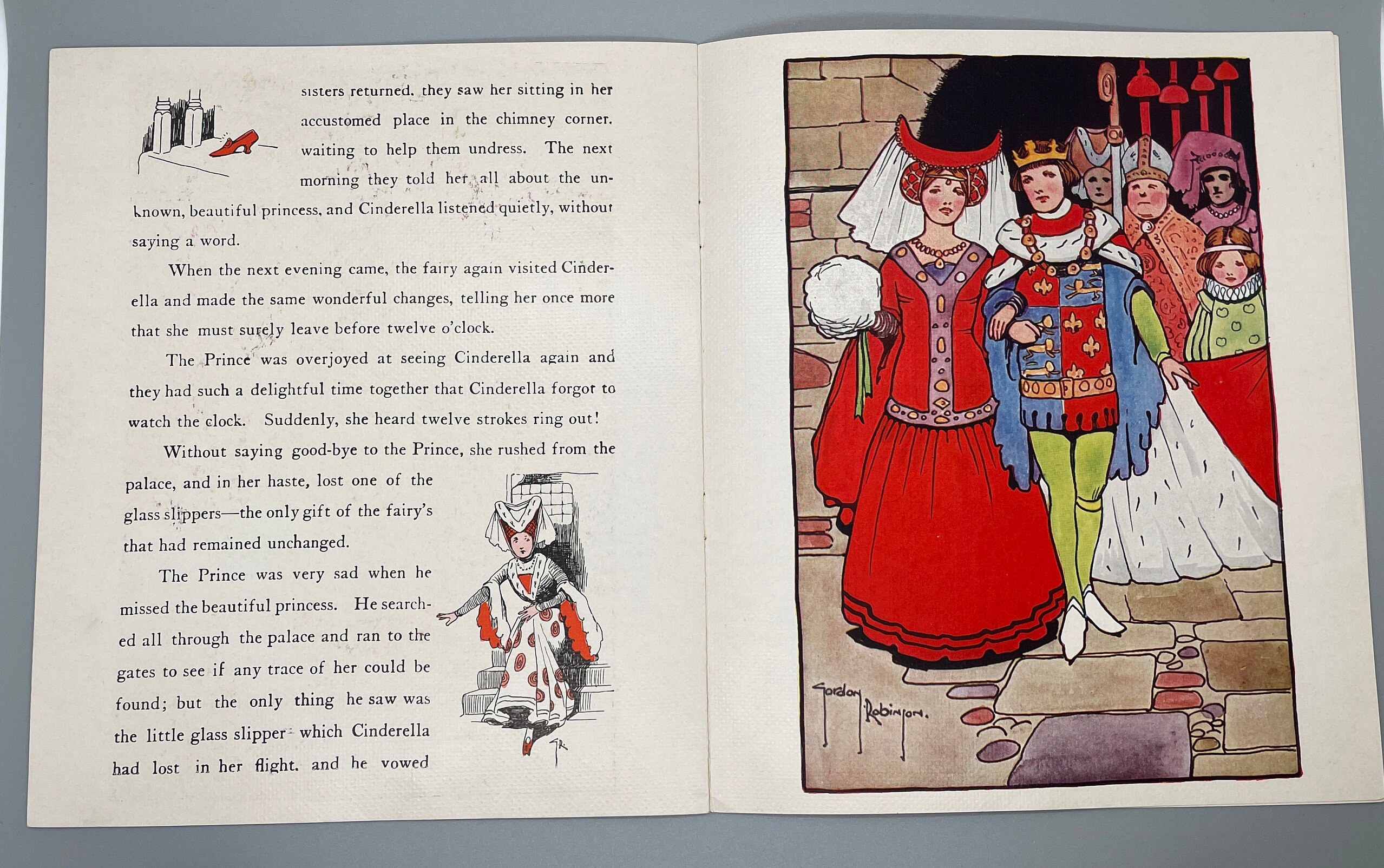 Vintage Cinderella Children's Book, 1910s-20s, Gordon Robinson ...