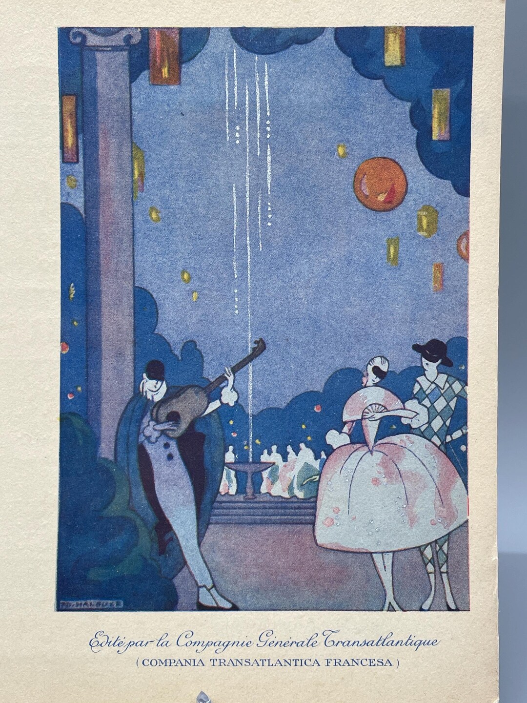 Antique Art Deco French Concert Program by Halouze, September 1924 ...