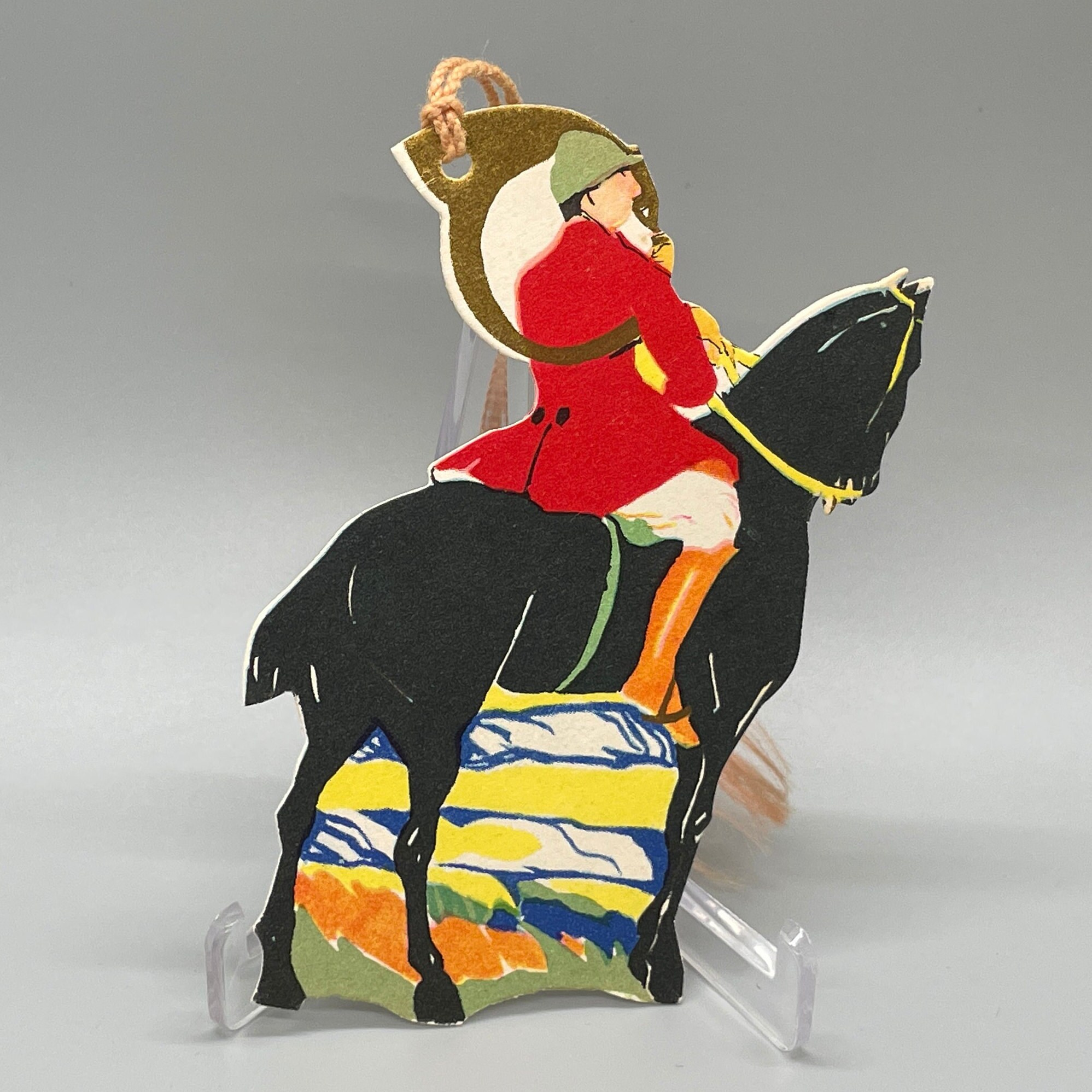 Vintage Bridge Tally Score Cards, Huntsman on Black Horse, Equestrian ...