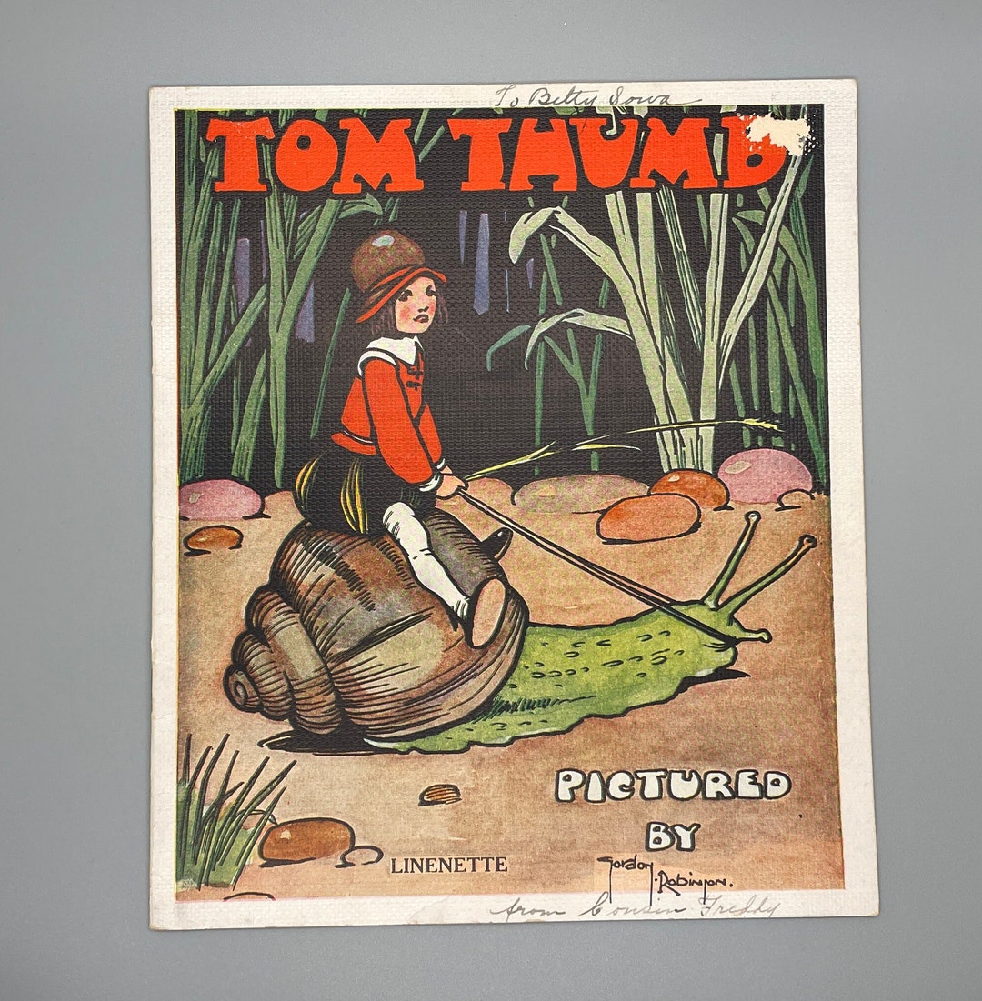 Tom Thumb Vintage Children's Book Illustrated by Gordon Robinson ...