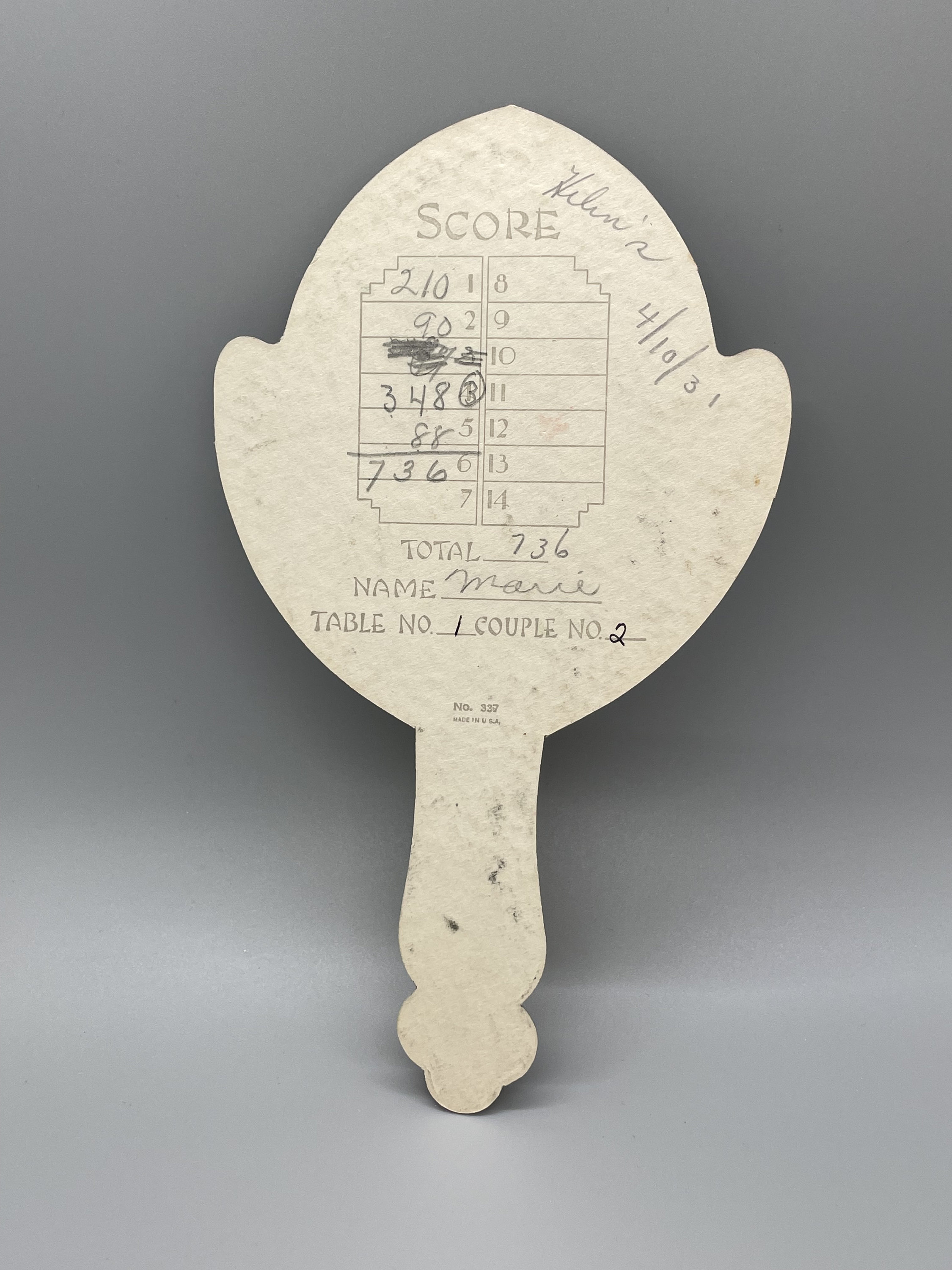 Vintage Fan-shaped Bridge Tally With Blue Birds and Cottage - Etsy