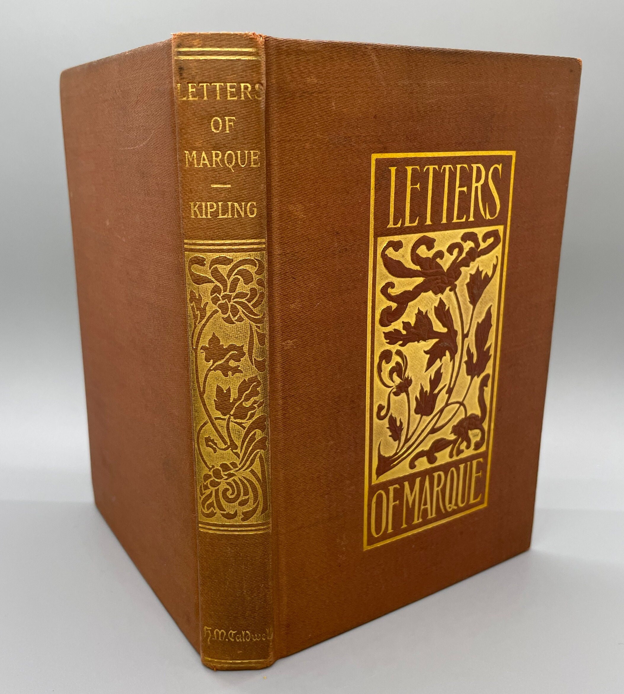 Letters of Marque by Rudyard Kipling 1899 Antique Book, Caldwell ...