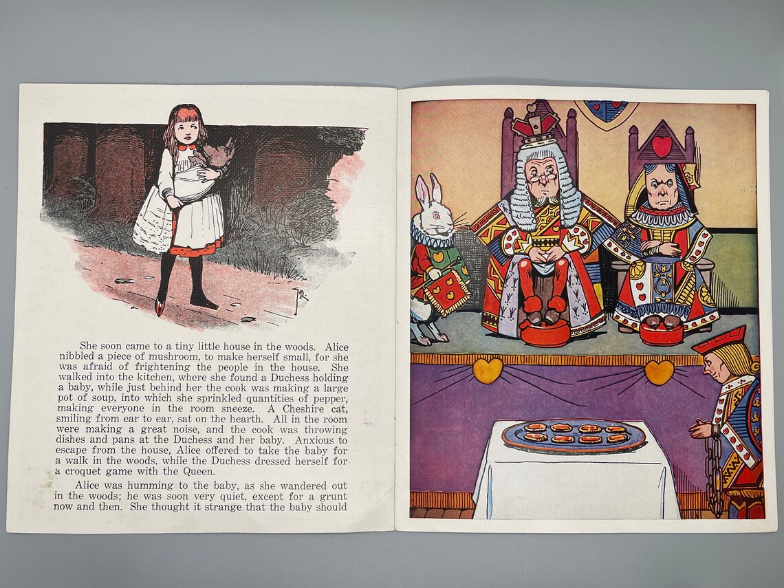 Vintage Alice in Wonderland Book, Gordon Robinson Illustrations, Samuel ...
